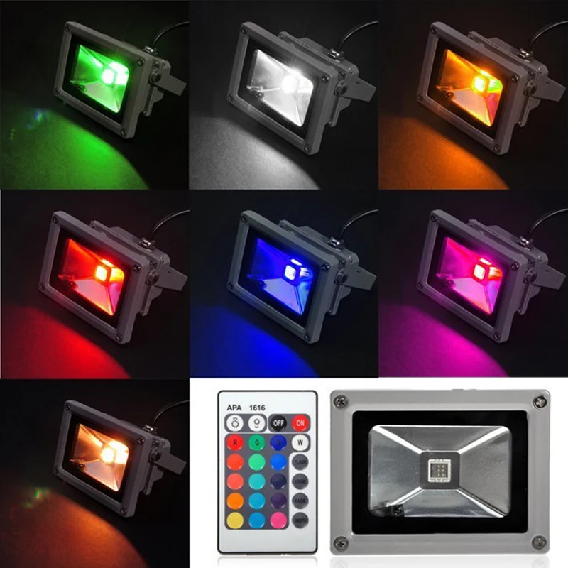 10W RGB LED Flood Light - Waterproof IP66 - 3 Year Warranty