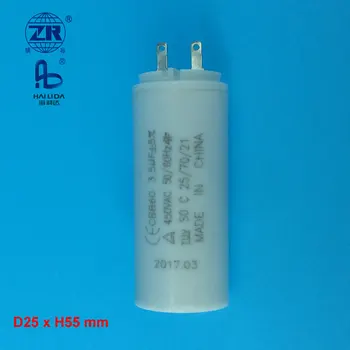 Cbb60 Capacitor 450vac 50/60hz 25/70/21 3.5uf Condensateur 450v Ac ...