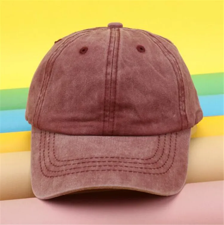Curving Cotton Cheap Washed Worn-out Personalized Baseball Caps Vintage ...
