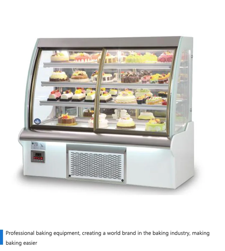 Refrigerated Cake Display Cabinets Cake Display Showcase Cake Curved ...