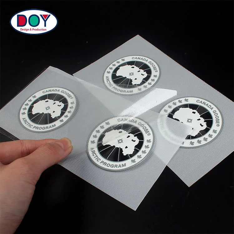 Iron On Badges Custom Silk Screen Printing 3d Embossed Brand Name Logo ...