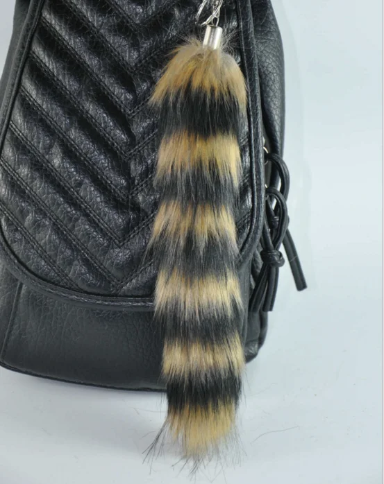 Wholesale Faux Fur Tail For Holiday Cosplay Wedding Party Faux Raccoon ...