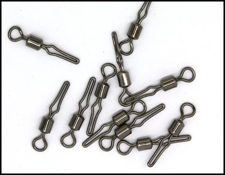Rolling Swivel Stainless Steel Swivel With Side Line Clip Fishing ...