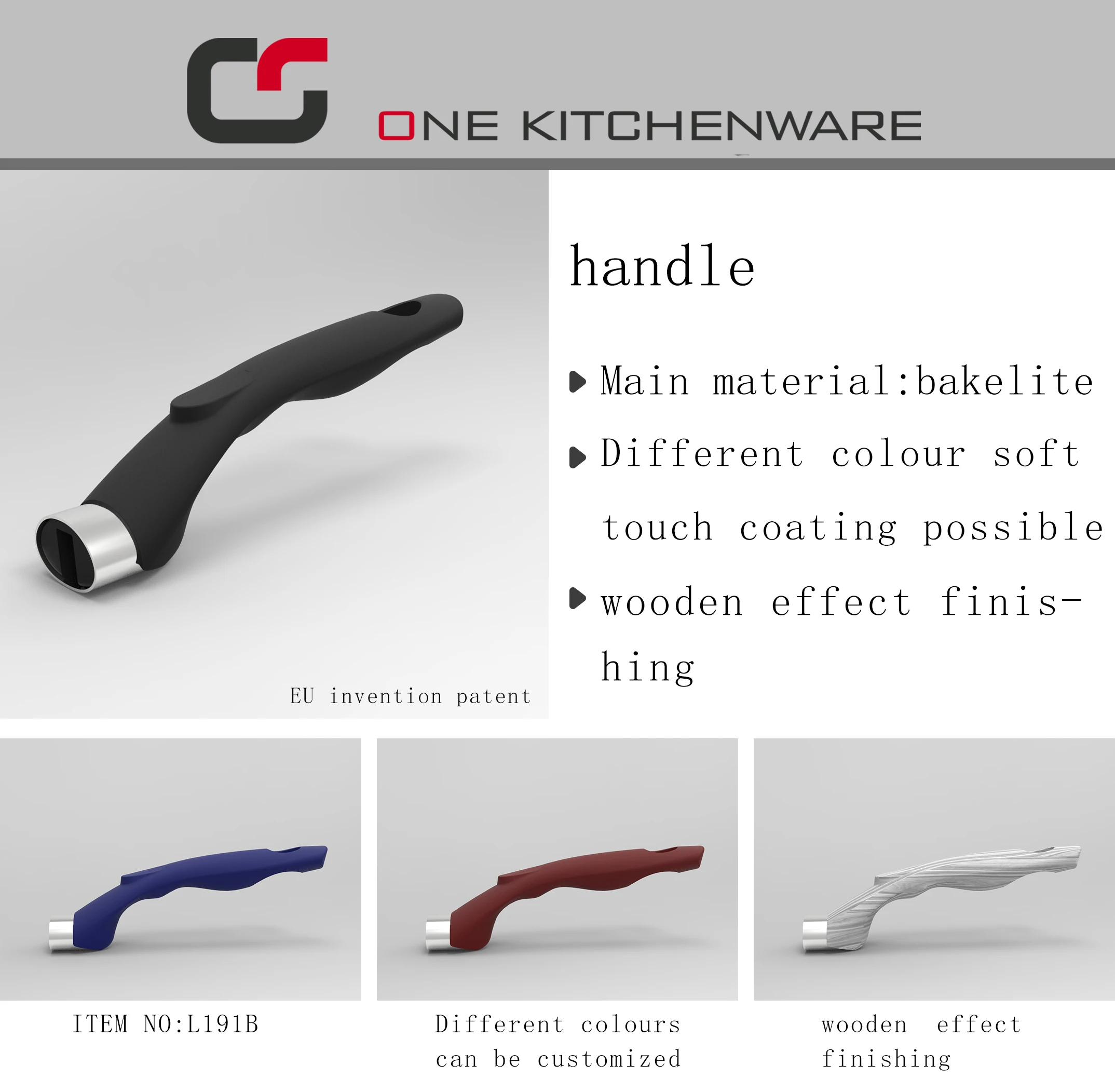 Handle For Cookware (bakelite) - Buy Pots Pans Handles,Cookware Set ...