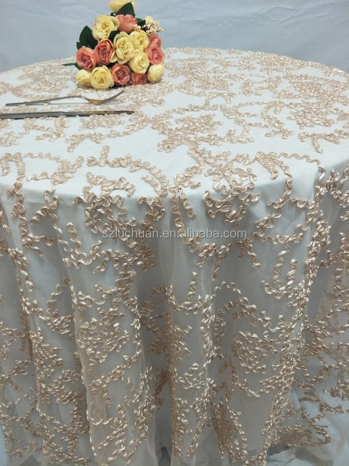 Wedding Decoration Table Covers - Lace Overlay Beauty
