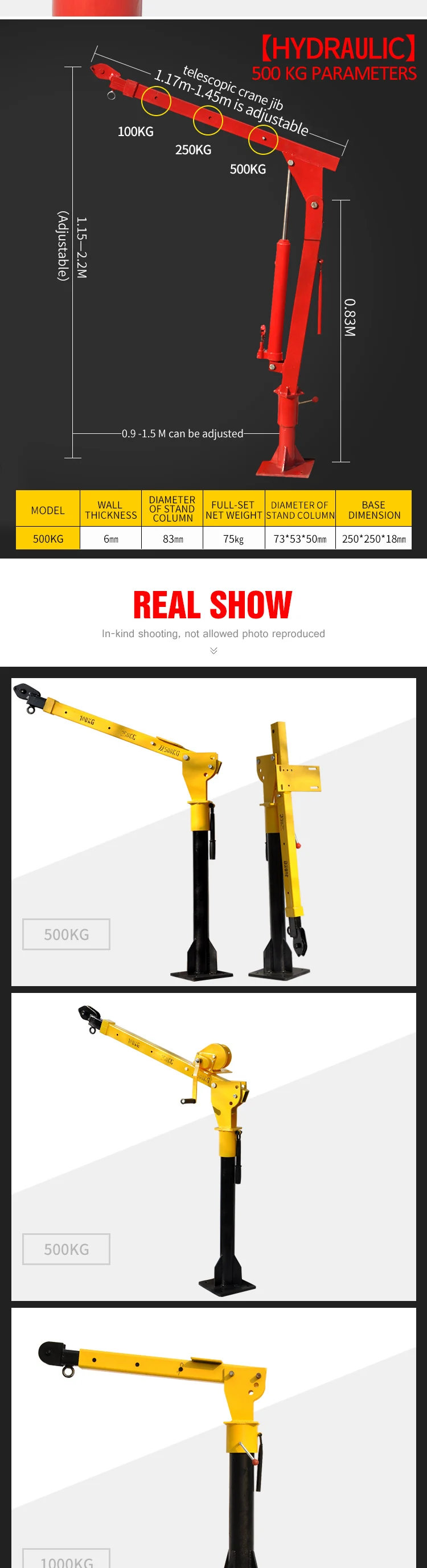 경량 유압 리프팅 기어 리프팅 팔 미니 크레인 휴대용 크레인 픽업 Buy 크레인 픽업미니 크레인 휴대용 리프팅 암 크레인 Product On