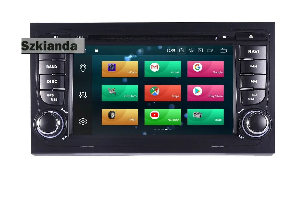 7" Touch Screen Android Car Dvd Player For Audi A4 Android 10 4gb Ram ...