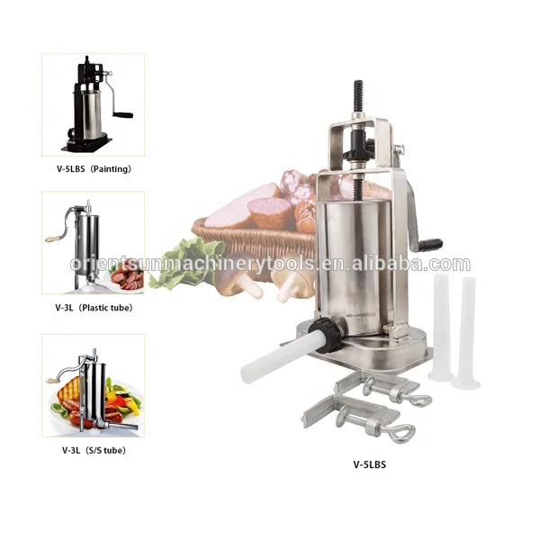 Sausage Maker Filler Stuffer 3Liter Vertical Sausage Making Machine for ...