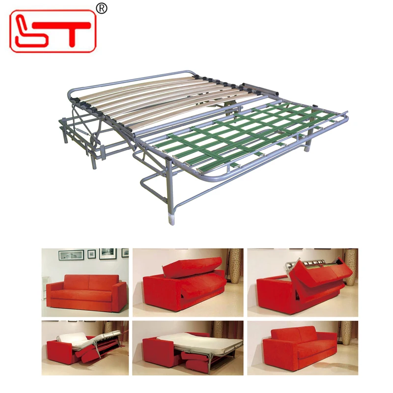 Furniture Parts - Folding Wooden Slat Sofa Bed Frame Mechanism