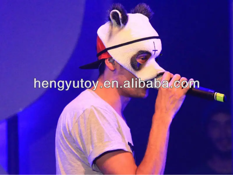 Eco-friendly Lovely Vivid Pick Rubber Latex Cro Panda Mask For World ...
