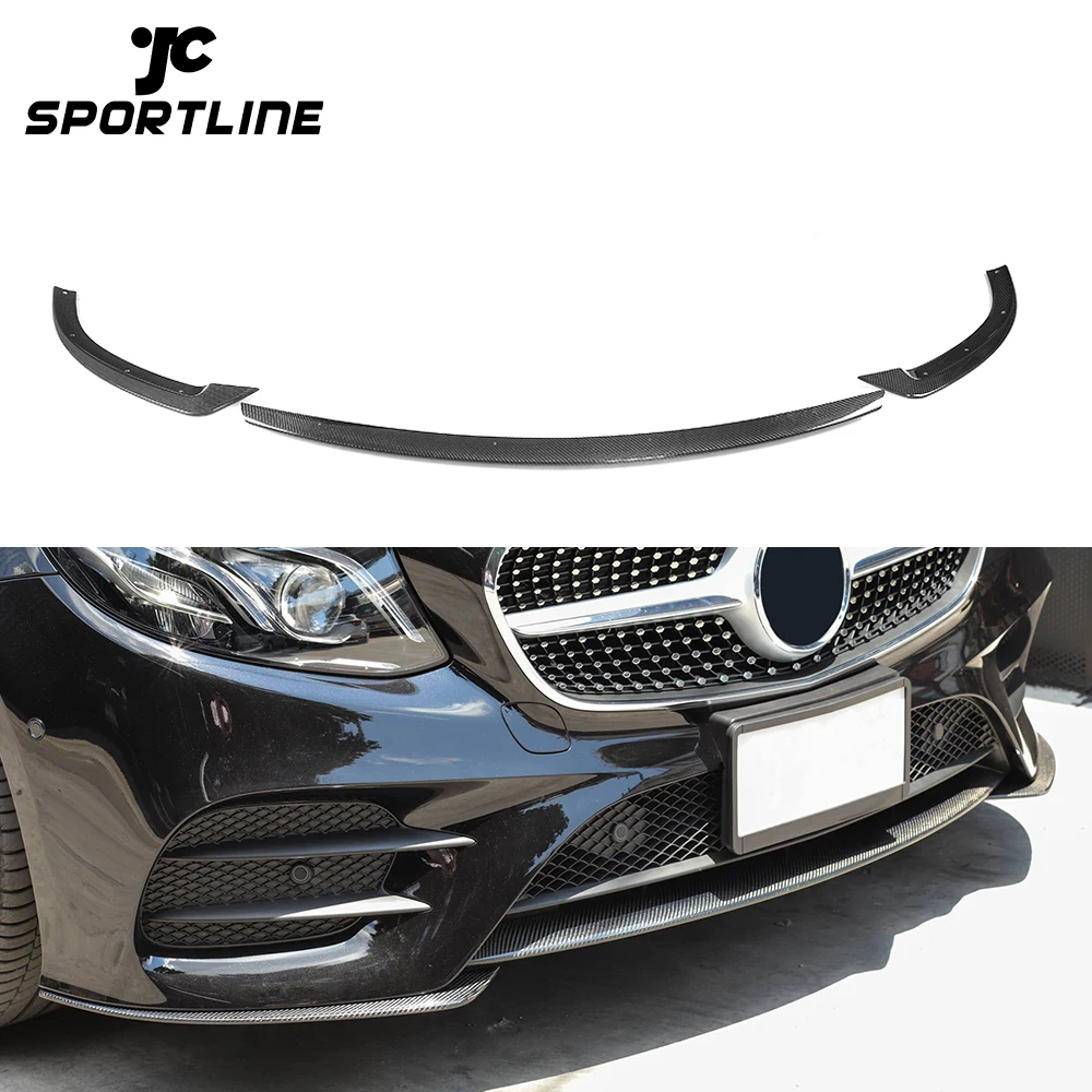 Carbon Fiber C238 Sport Bumper Front Lip For Mercedes E200 E400 E500 ...