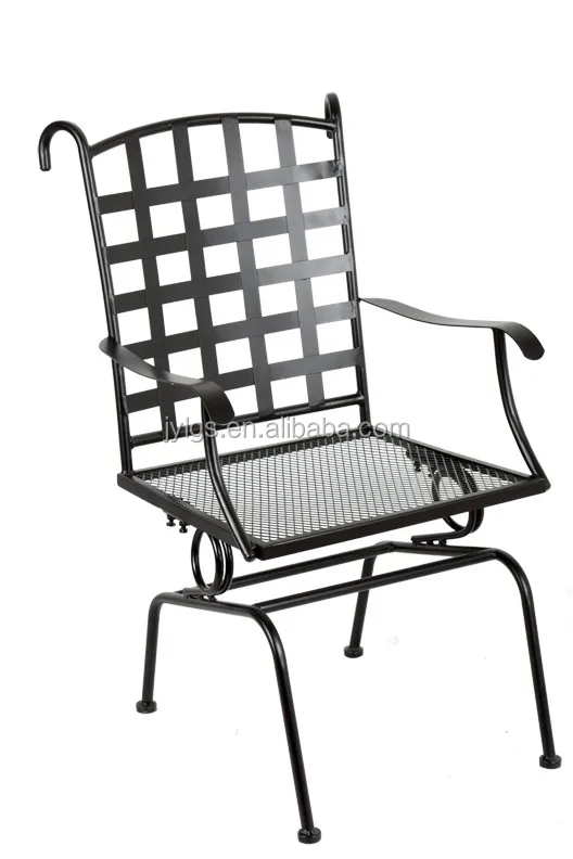 Outdoor Garden Wrought Iron Stacking Chair - Durable & Stylish