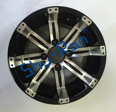 Universal 12 Inch Alloy Golf Cart Wheels for Club Car, Ymh, Ezgo ...