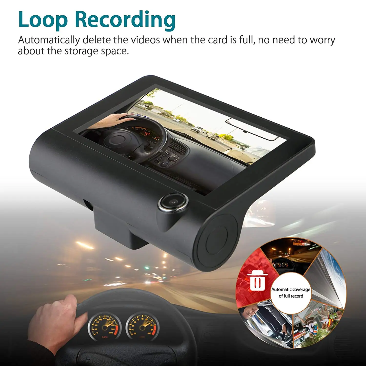 Car Dash Dvr Camera 1080p Video Recorder 170 Degree Auto Registrar 4 ...