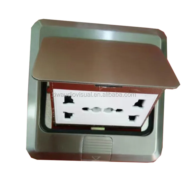 Stainless Steel Pop Up Floor Socket Rj45 / Electrical Power Ground ...