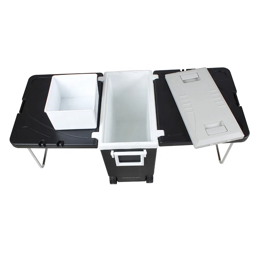 28l Foldable Cooler Box With Table For Outdoor Picnic - Buy Foldable ...