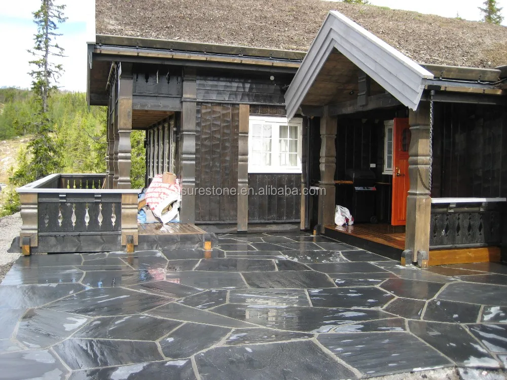 Irregular Black Slates Cheap Natural Slates Slabs,Uncut Irregular Slate ...