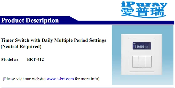 Smart Digital Programmable Electronic Timer Wall Light Switch With Multiple Period Setting For 3 ...