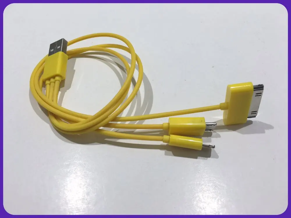 Copper Conductor And Yellow Pvc Insulation Charger 2.0mm Usb Charger ...