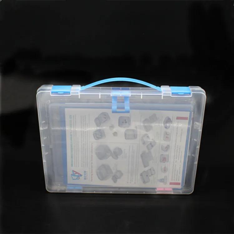 Durable B4 Plastic File Folder Box with Handle - Hinix