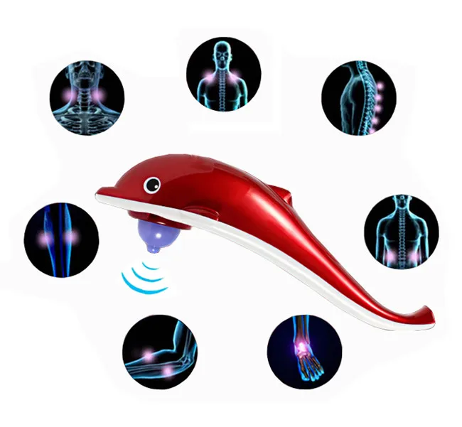 Massage Hammer Electric Vibrating Infrared Handheld Dolphin Massager ...