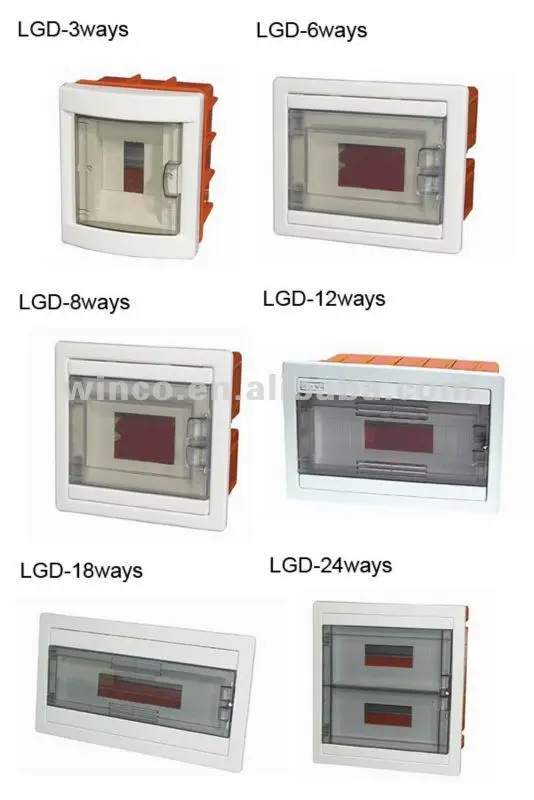 Lgd Series 6 Ways Lgd-6way Plastic Distribution Box / Distribution ...