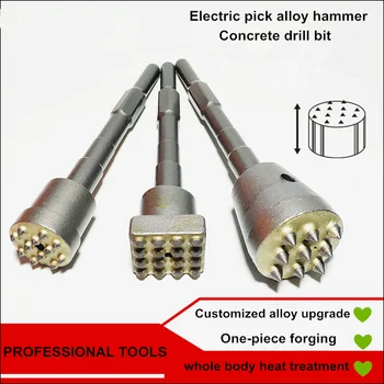 セメントとコンクリートドリルツールチッピングビット/ハッキングビット付き電動ピック合金ハンマー9/12/16ボタンは中国製 - Buy ...