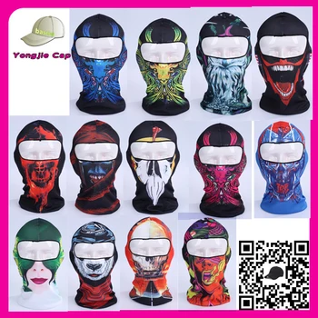 Custom Print Balaclava Skull Camo One Hole Full Face Mask Motorcycle ...