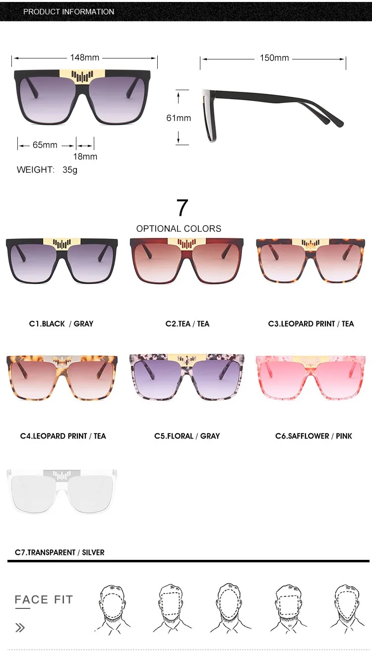 K2019 Unique Pattern Frame Design Shades Trend Latest Oversized ...