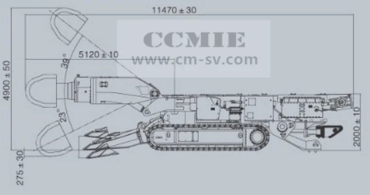 EBZ160 Coal Mini Mining and Tunneling Roadheader - Price