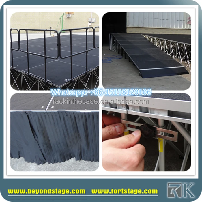 Aluminum Carpet Panel Stage with Portable Stage Folding Riser| Alibaba.com