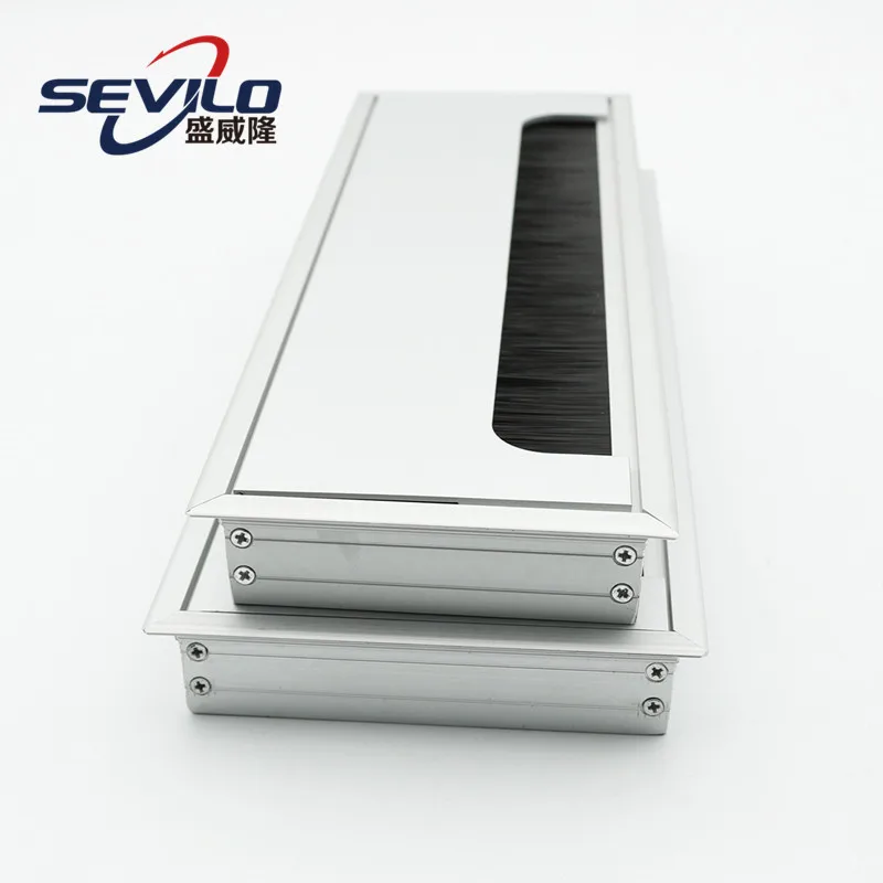 Rectangular Cable Computer Desk Hole Covers by SEVILO