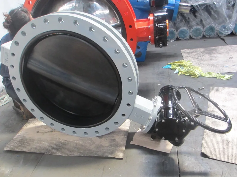 DN750 Full EPDM Lined Short Flange Butterfly Valve