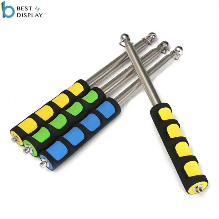 Stainless Steel Retractable Tour Guide Flag Pole - 120cm, 160cm, 200cm