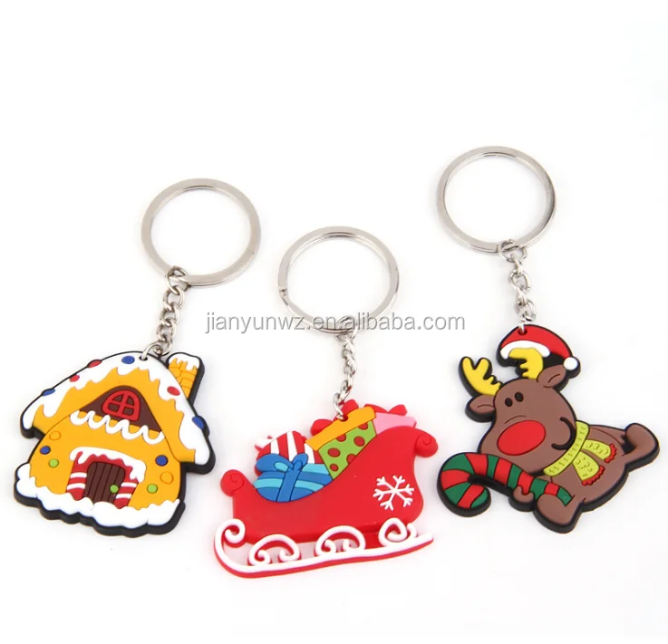 Custom Made Round Shape Keyring Custom Round Soft Rubber Keyring ...