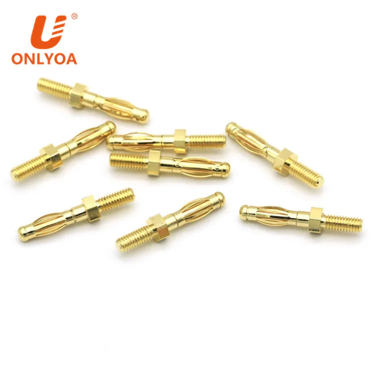 Onlyoa Custom Nickel/gold Plated Copper 4mm Banana Plug