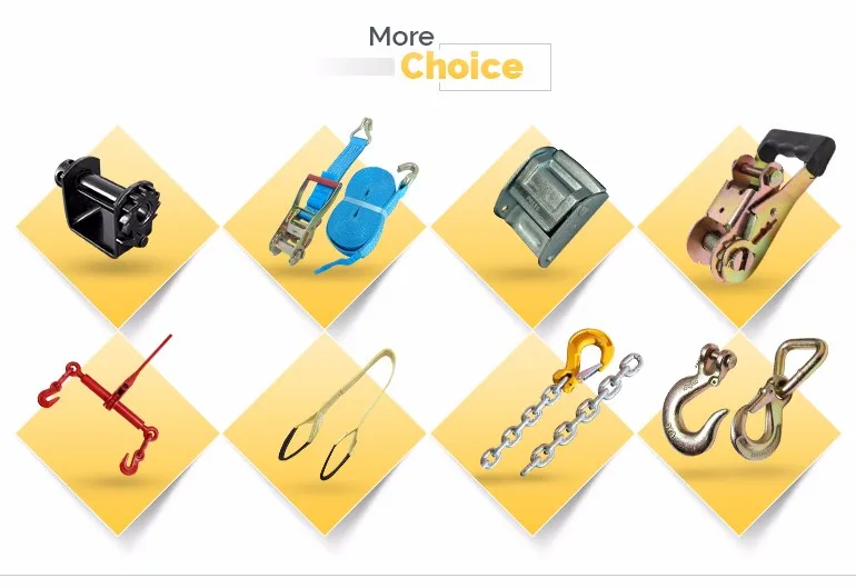 50MM 2000KG Tie down Over center buckle strap with Double stud Fitting ...