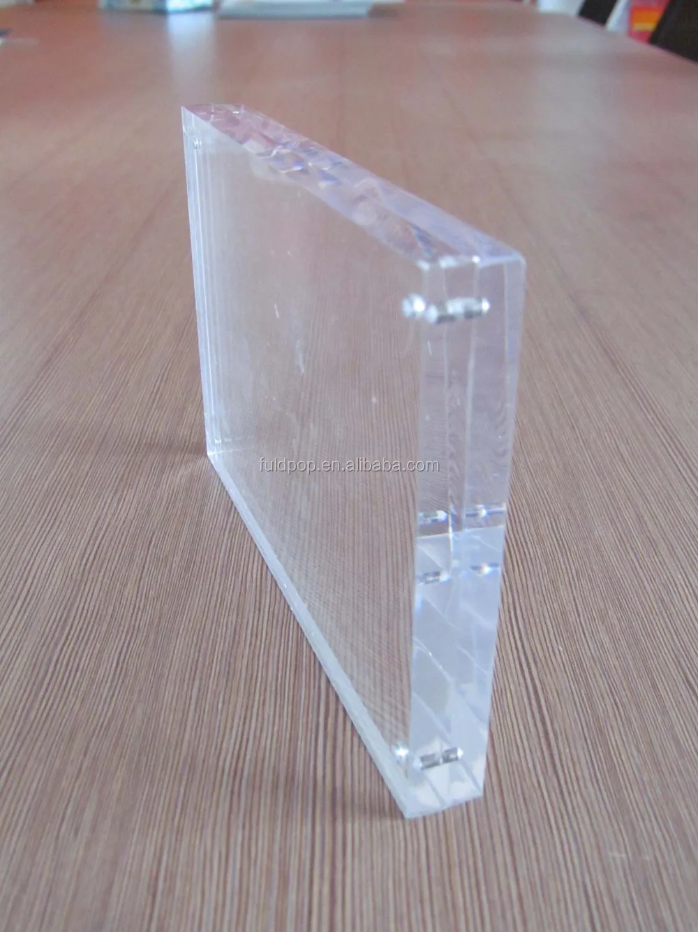 Free Standing Double Sided Display Clear Magnet Acrylic Photo Frames ...