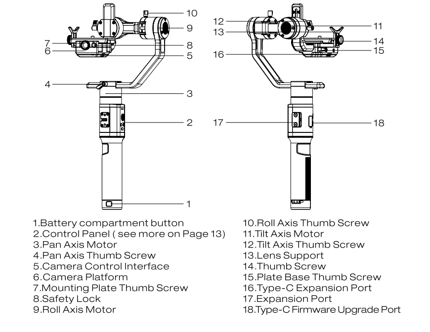 Simple Operated Best Cheap Gimbal For Dslr Axis Handheld Gimbal ...