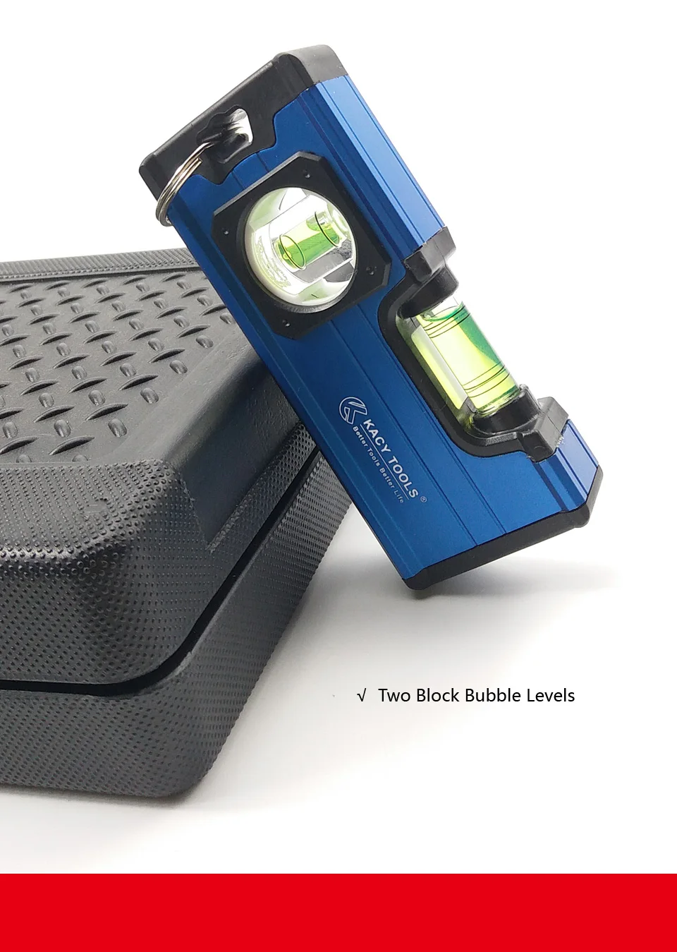 China Supplier KACY 5'' Box Beam Aluminum Small Liquid Spirit Level for ...