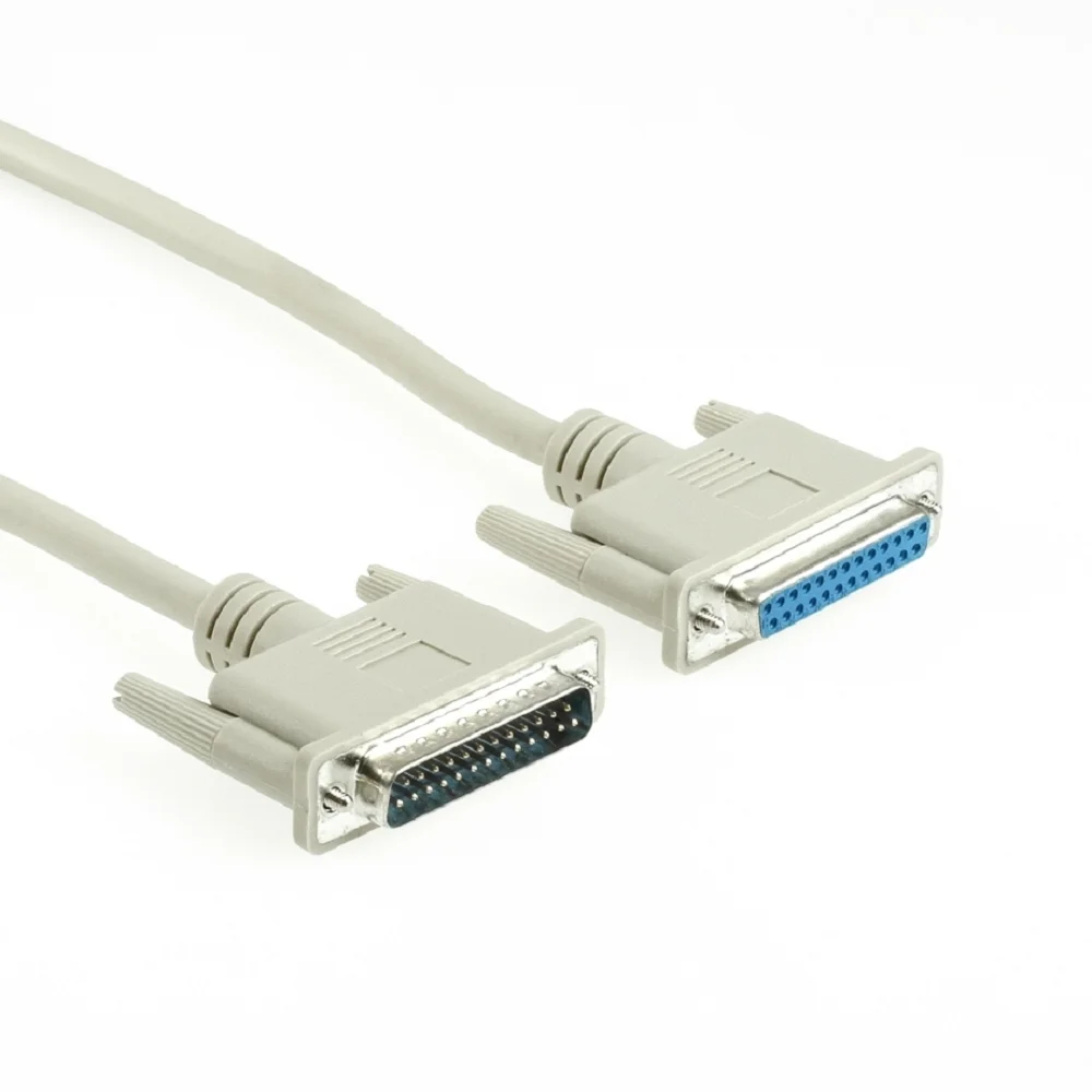 25 Pin DB25 Male to DB25 Female Printer Cable - Reliable Data Transmission