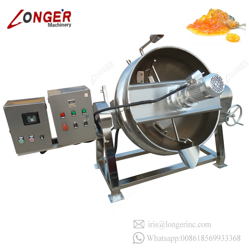 Stainless Steel Boiling Vat Steam Jacketed Kettle Gas Cooking Pot With ...