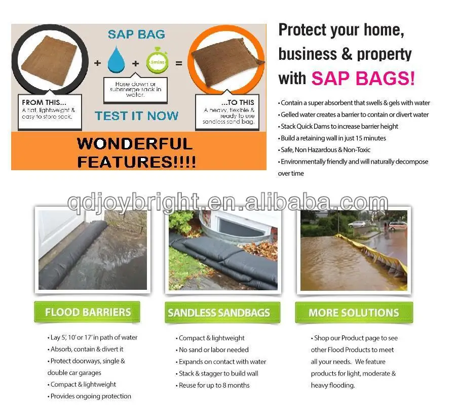 Flood Bag,Sap Bag,Flood-prevention Bag,Anti-flood,Self-expansion Bag ...