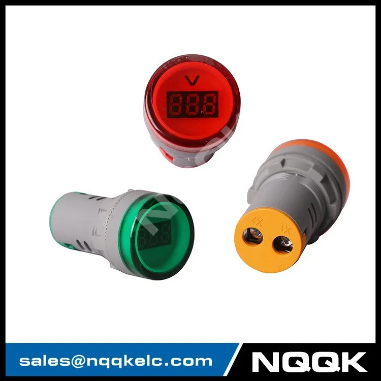 Mini Generator AD16 - 22mm Indicator Light Digital 12v LED Voltmeter ...