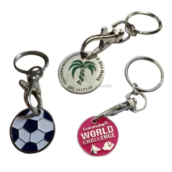 Shopping Cart Coin Keychain Game Trolley Coin Keyring Token Coin - Buy ...