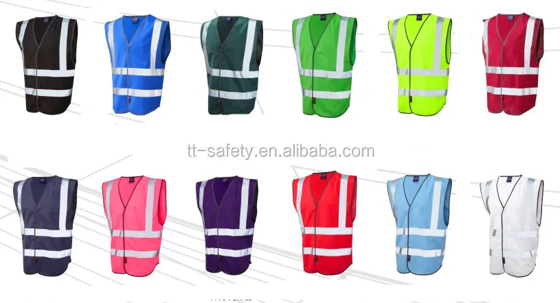 Customized Color 100% Polyester High Visibility Purple Reflective ...