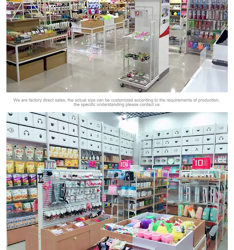 Miniso Style Metal Wooden Display Shelf Used For Department Store - Buy ...