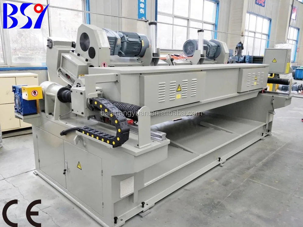 Automatic Teak Wood Veneer Peeling Machine for Plywood Production | 1 ...