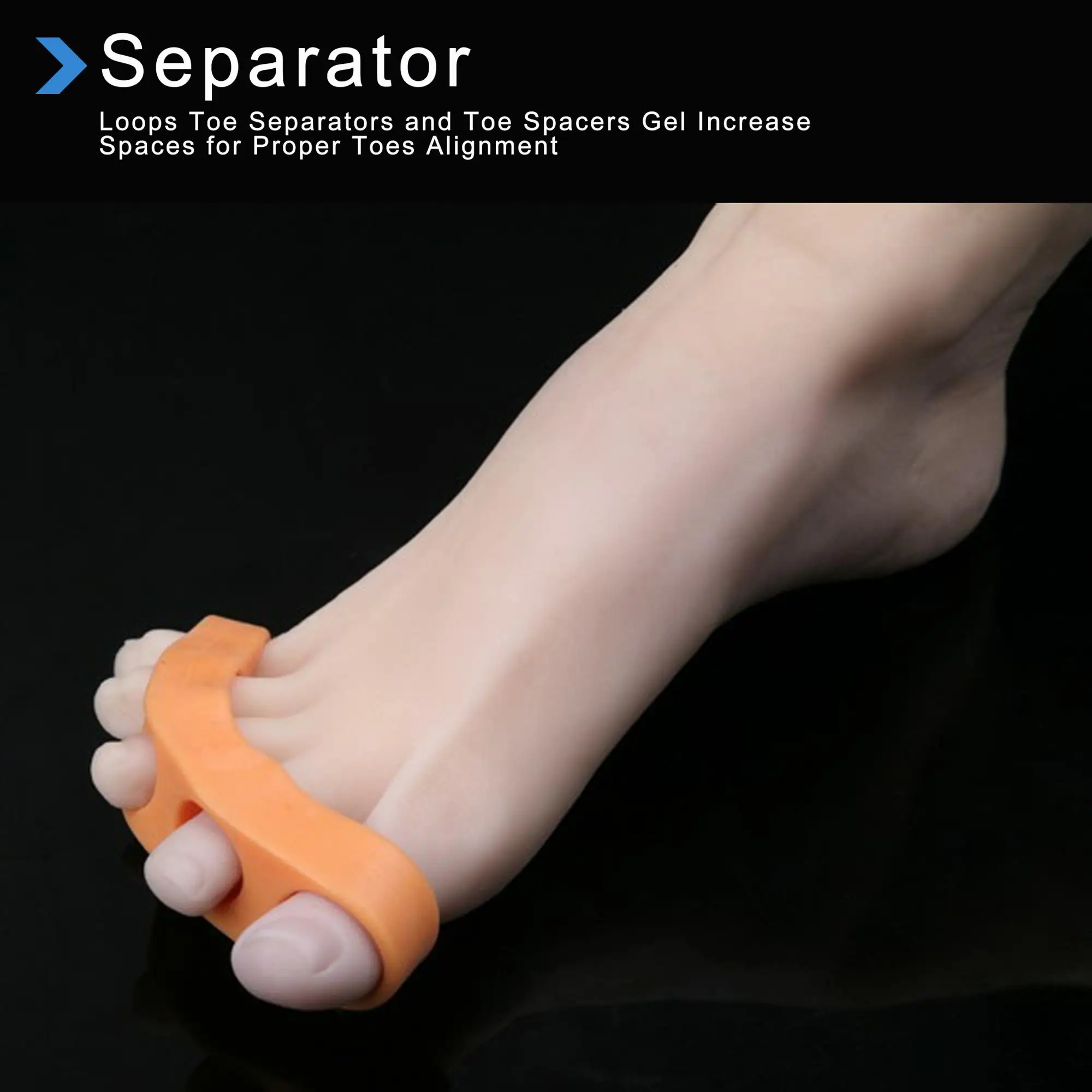 Toe Separator Bunion Pedicure Toe Separator - Buy Toe Separator Sponge ...
