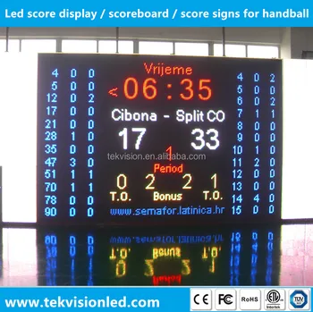 Led Score Display / Scoreboard / Score Signs For Handball/tennis Ball ...